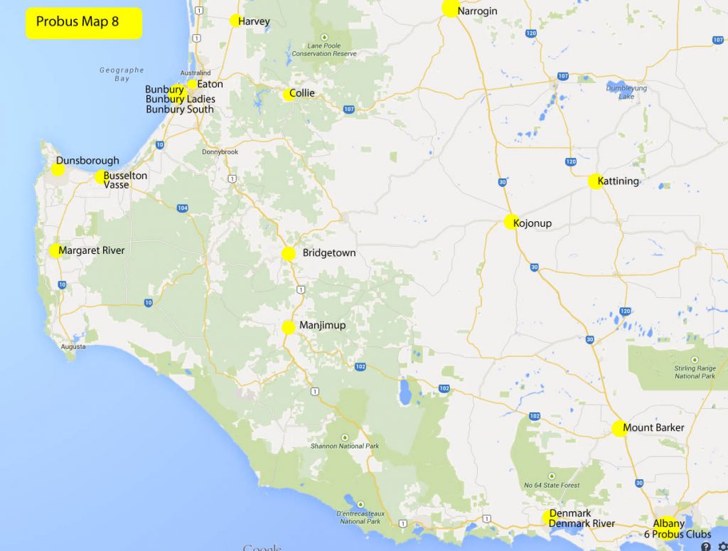Maps – Probus Association of Western Australia Inc.